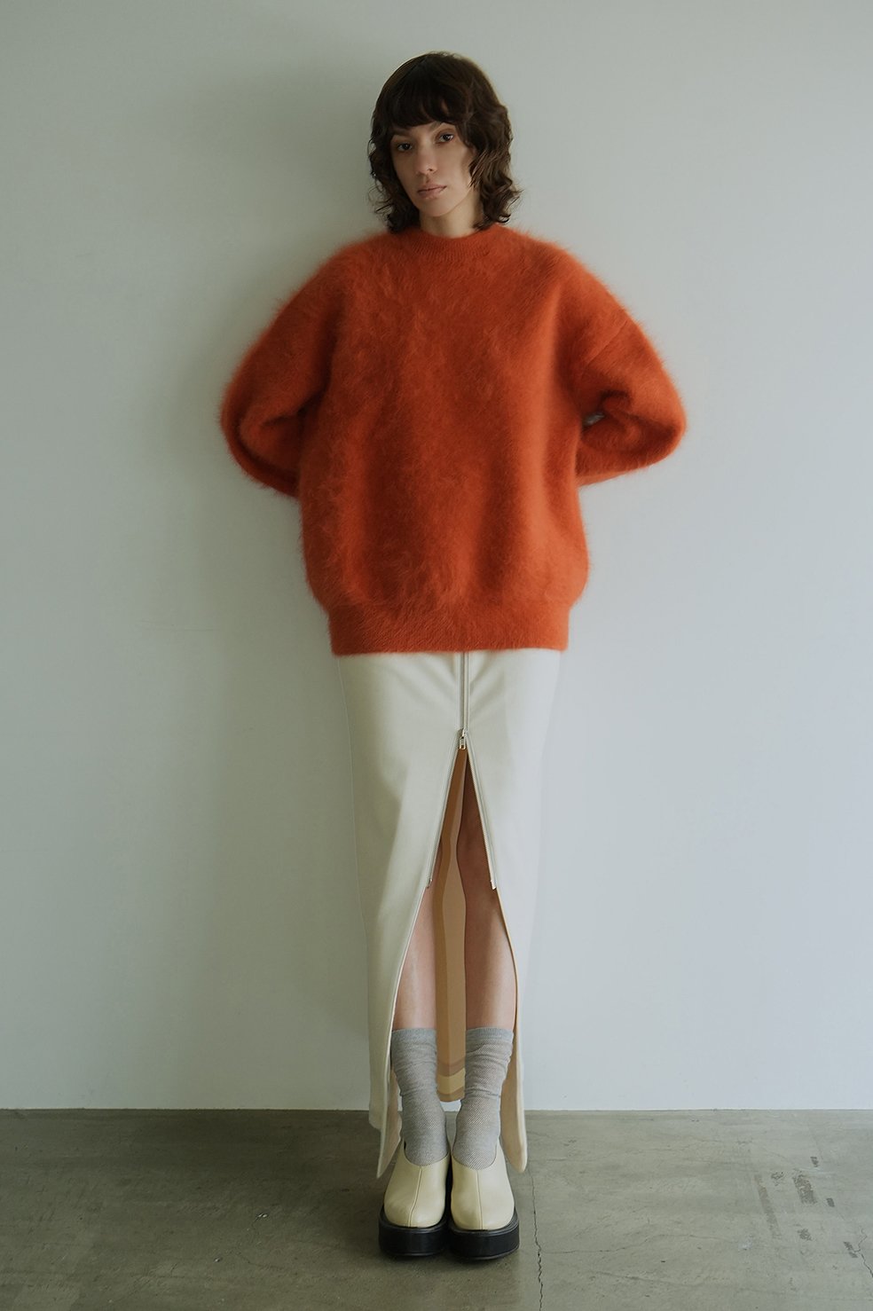 CLANE | BULKY SLEEVE ANGORA KNIT TOPS | ABIENTO CLANE | BULKY SLEEVE ANGORA KNIT TOPS | ABIENTO