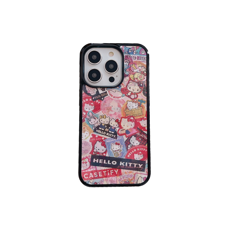 3D 幻の画像 マグネット ハローキティ ステッカー iPhoneケース 3D 幻の画像 マグネット ハローキティ ステッカー iPhoneケース