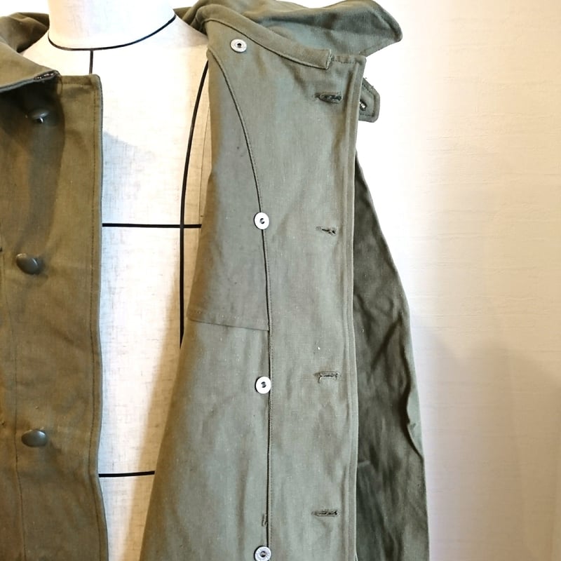 French Army M-35 MotorCycle Coat Deadstock】フラ French Army M-35 MotorCycle Coat Deadstock】フラ