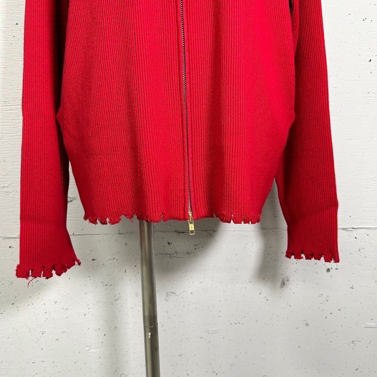 zip up knit blouson(red) | PROVOKE design boutique zip up knit blouson(red) | PROVOKE design boutique