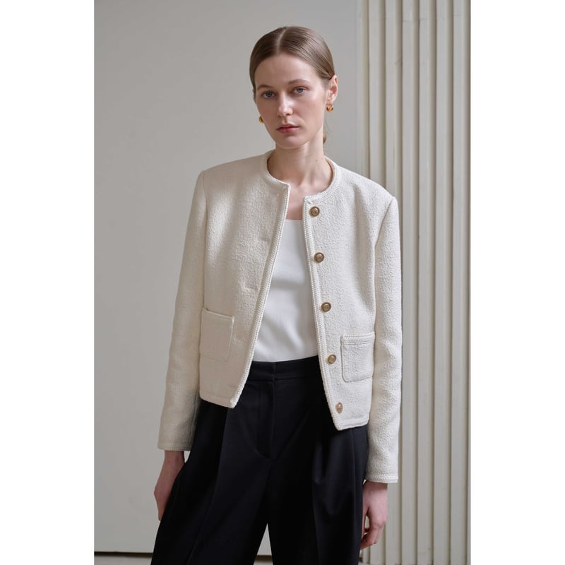 The Tweed Jacket_Ivory | Na.e The Tweed Jacket_Ivory | Na.e