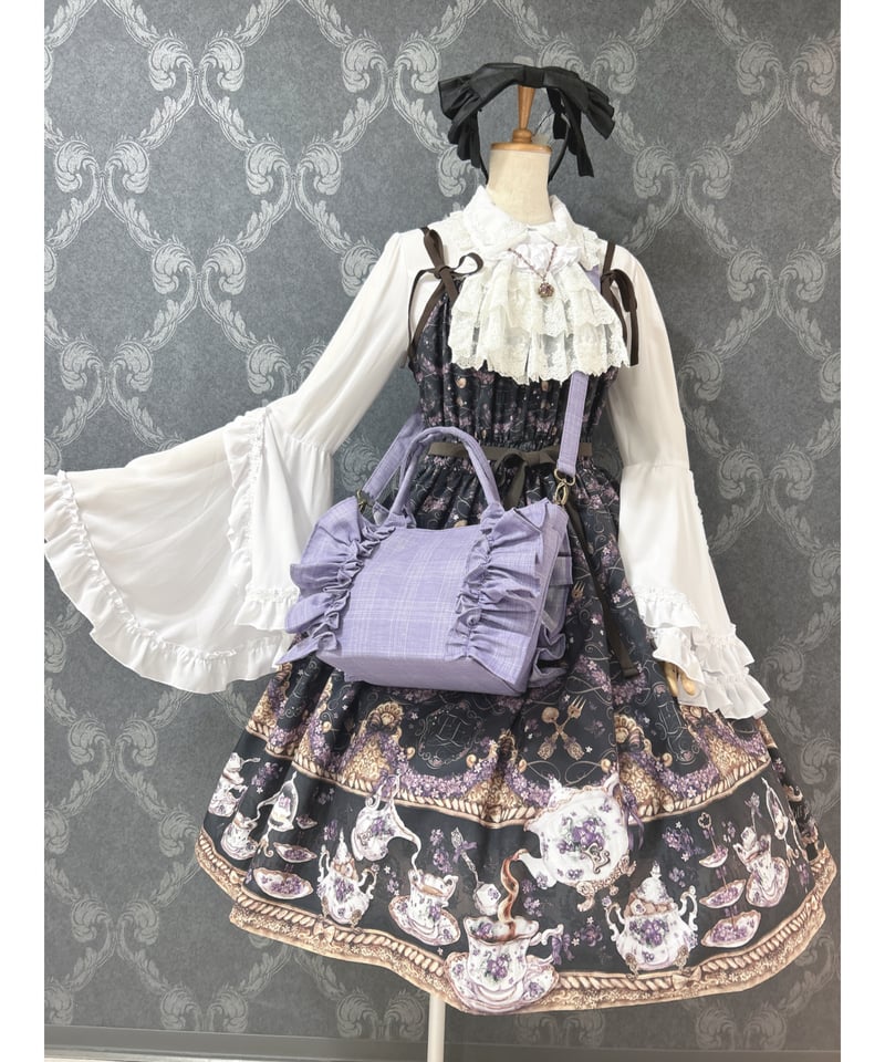 アンシャンテリック アンシャンテリー/すみれのお茶会ティアードJSK アンシャンテリック アンシャンテリー/すみれのお茶会ティアードJSK
