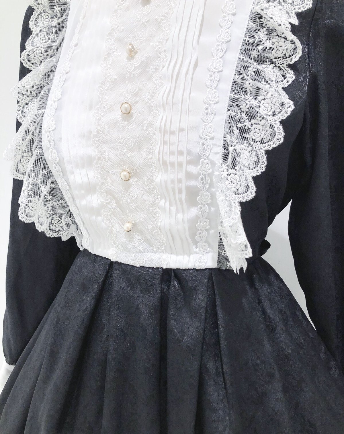 Pina sweetcollection/ローズジャガードワンピース(ブラック Pina sweetcollection/ローズジャガードワンピース(ブラック