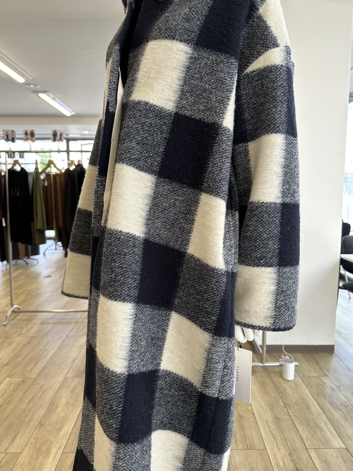 CLOCHE クロッシェ 23秋冬ご予約】 ブロックチェックスライバー CLOCHE クロッシェ 23秋冬ご予約】 ブロックチェックスライバー