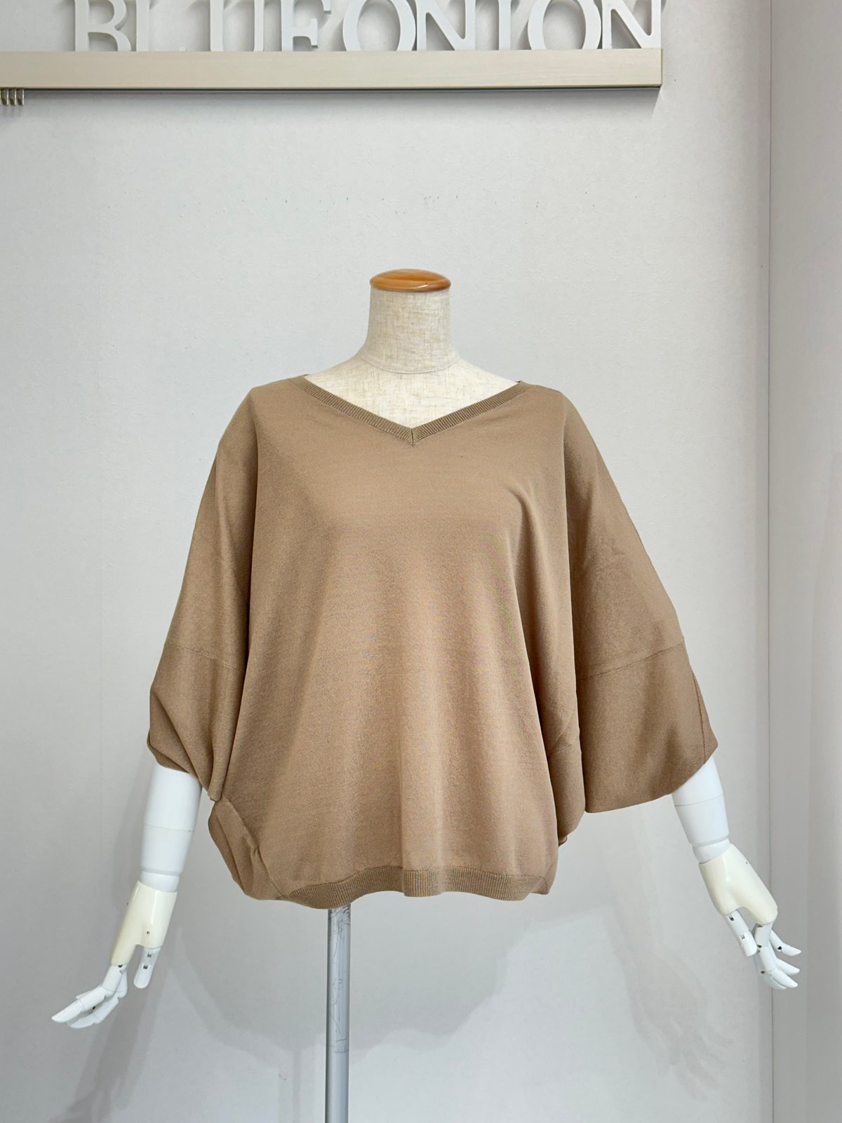 ポンチョ型2wayニットpullover 256103 2504a | BlueOn ポンチョ型2wayニットpullover 256103 2504a | BlueOn