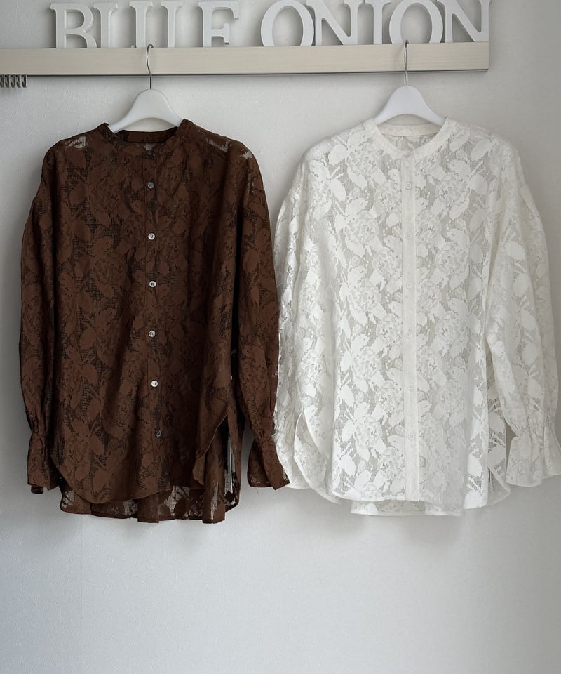 バックギャザーレースシャツ 238550 | BlueOnionStore バックギャザーレースシャツ 238550 | BlueOnionStore