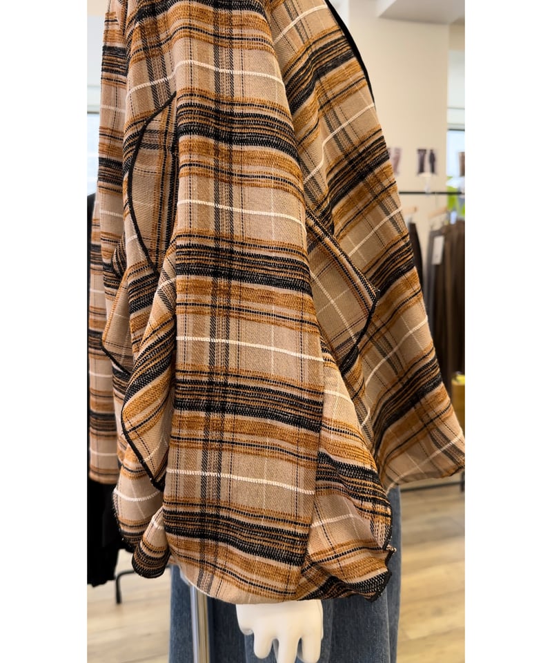 CLOCHE クロッシェ hwyl ヒューイル 24秋ご予約】 チェック柄ラッ CLOCHE クロッシェ hwyl ヒューイル 24秋ご予約】 チェック柄ラッ