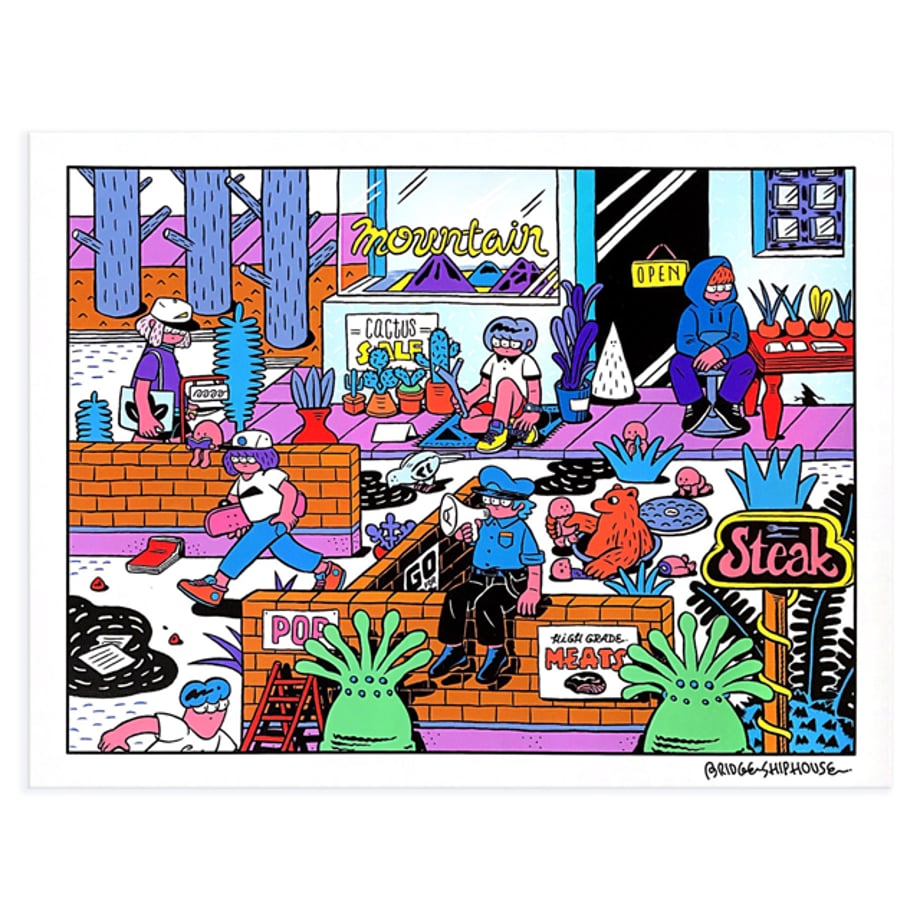 MINI POSTER "CITY" | BRIDGE SHIP HOUSE ONLINE S...