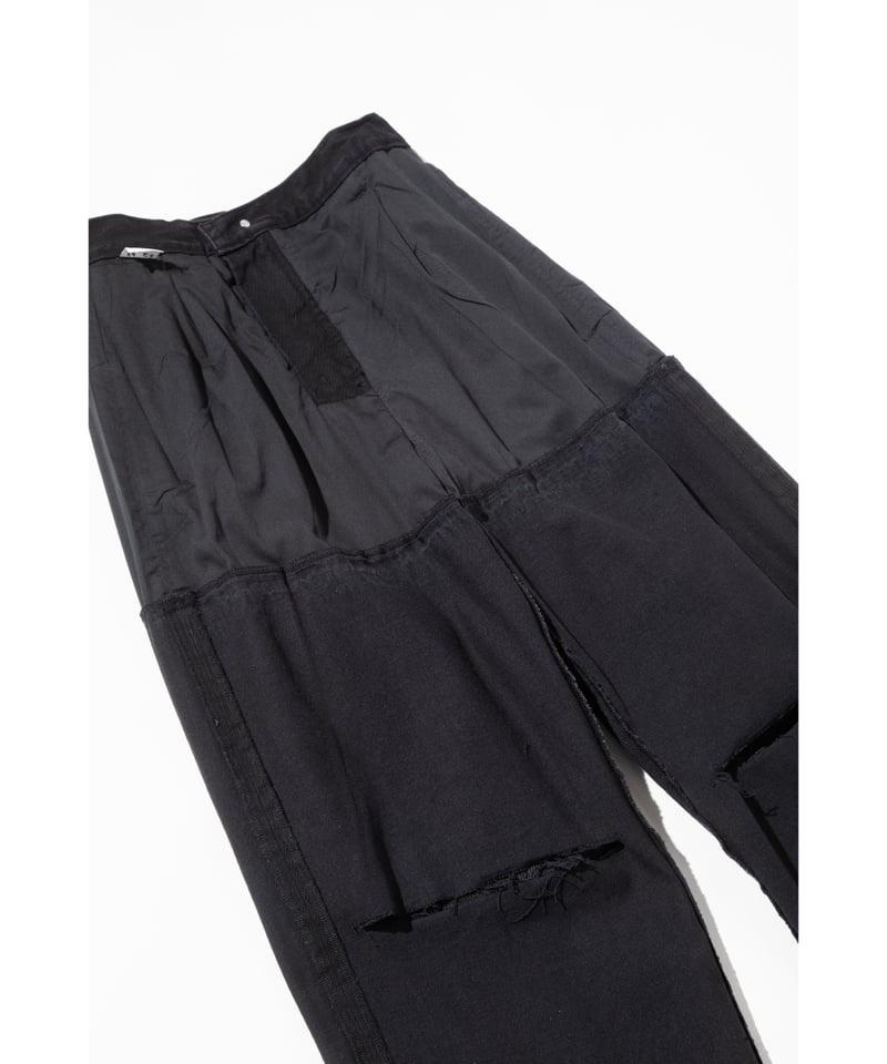 レイヤードデニムパンツ【WCJ-GM-018BLK】 | WCJ OFFICIAL WEB S レイヤードデニムパンツ【WCJ-GM-018BLK】 | WCJ OFFICIAL WEB S