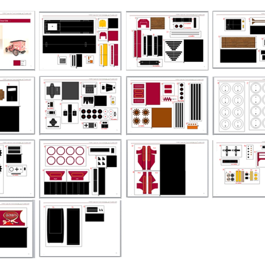 Ford Ttype Van truck Coca-Cola 1：18 | tkpapercraft