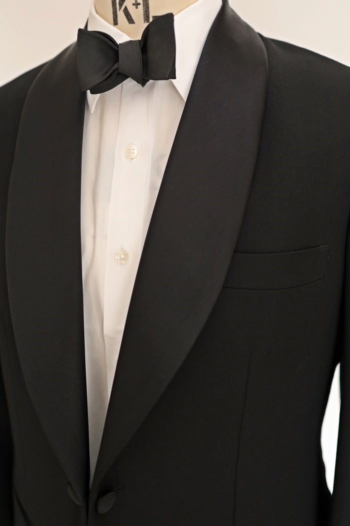 Original Drape Cut Suit/Black Smoking Jacket