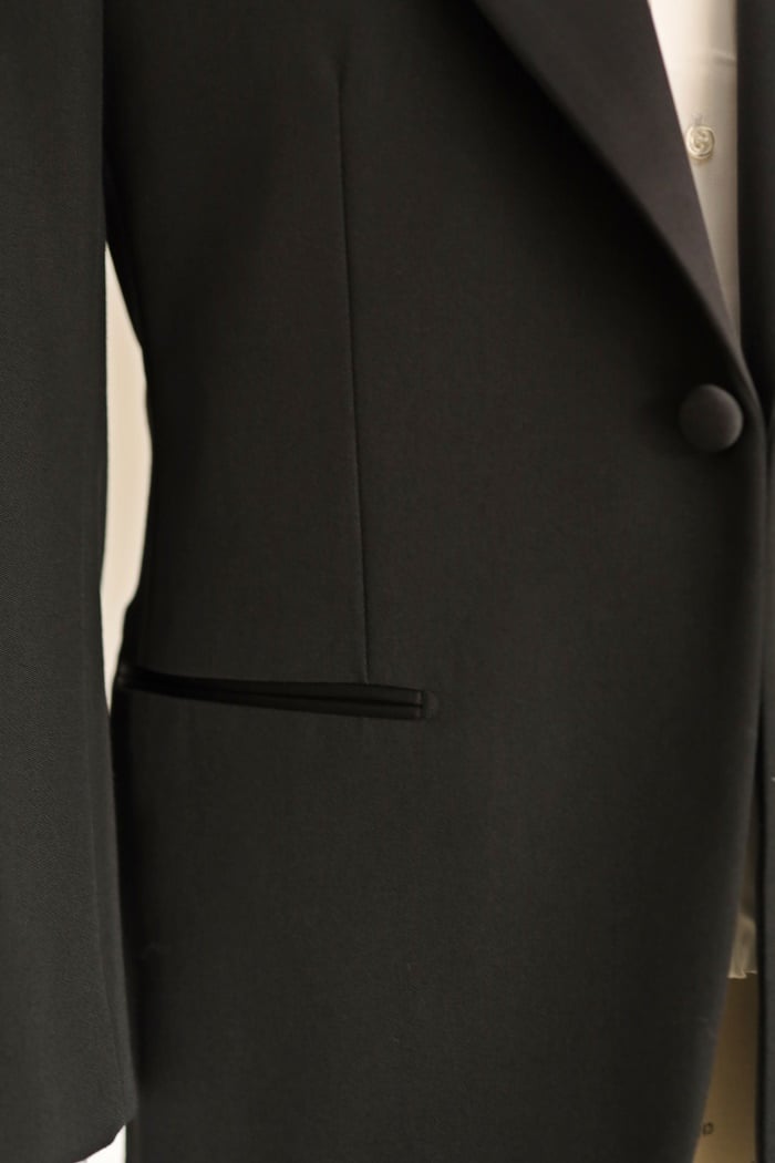 Original Drape Cut Suit/Black Smoking Jacket