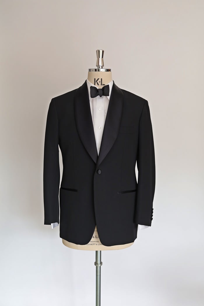 Original Drape Cut Suit/Black Smoking Jacket