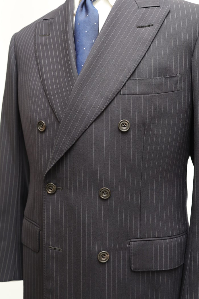 Original Drape Cut Suit/Navy Stripe 3PC | batak...