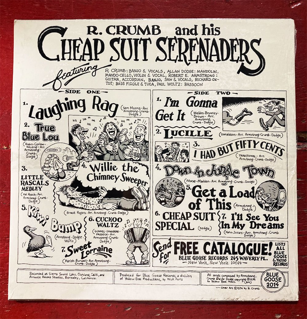 R. Crumb And His Cheap Suit Serenaders - 'Cheap...