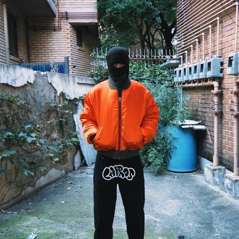 Bubble Arc Logo Jeans (Black) | Labros Japan Bubble Arc Logo Jeans (Black) | Labros Japan