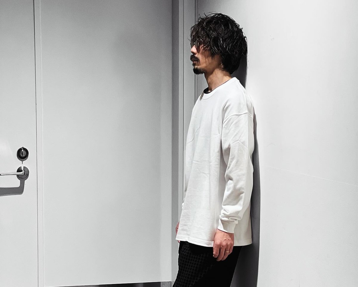 HEAVY ONZ CUT&SEW CREW NECK /WHITE/M/L/XL | HID...