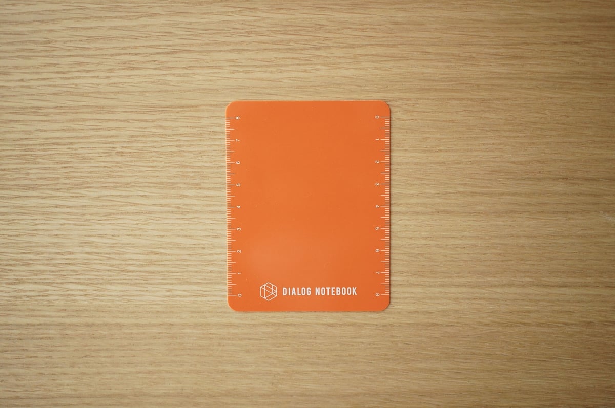 DNミニ下敷き（A7サイズ｜オレンジ） | DIALOG NOTEBOOK STORE