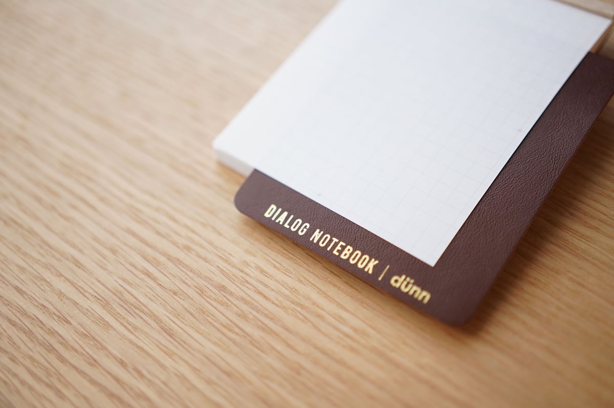 dünn DN本革ミニ下敷き（ブラウン） | DIALOG NOTEBOOK STORE