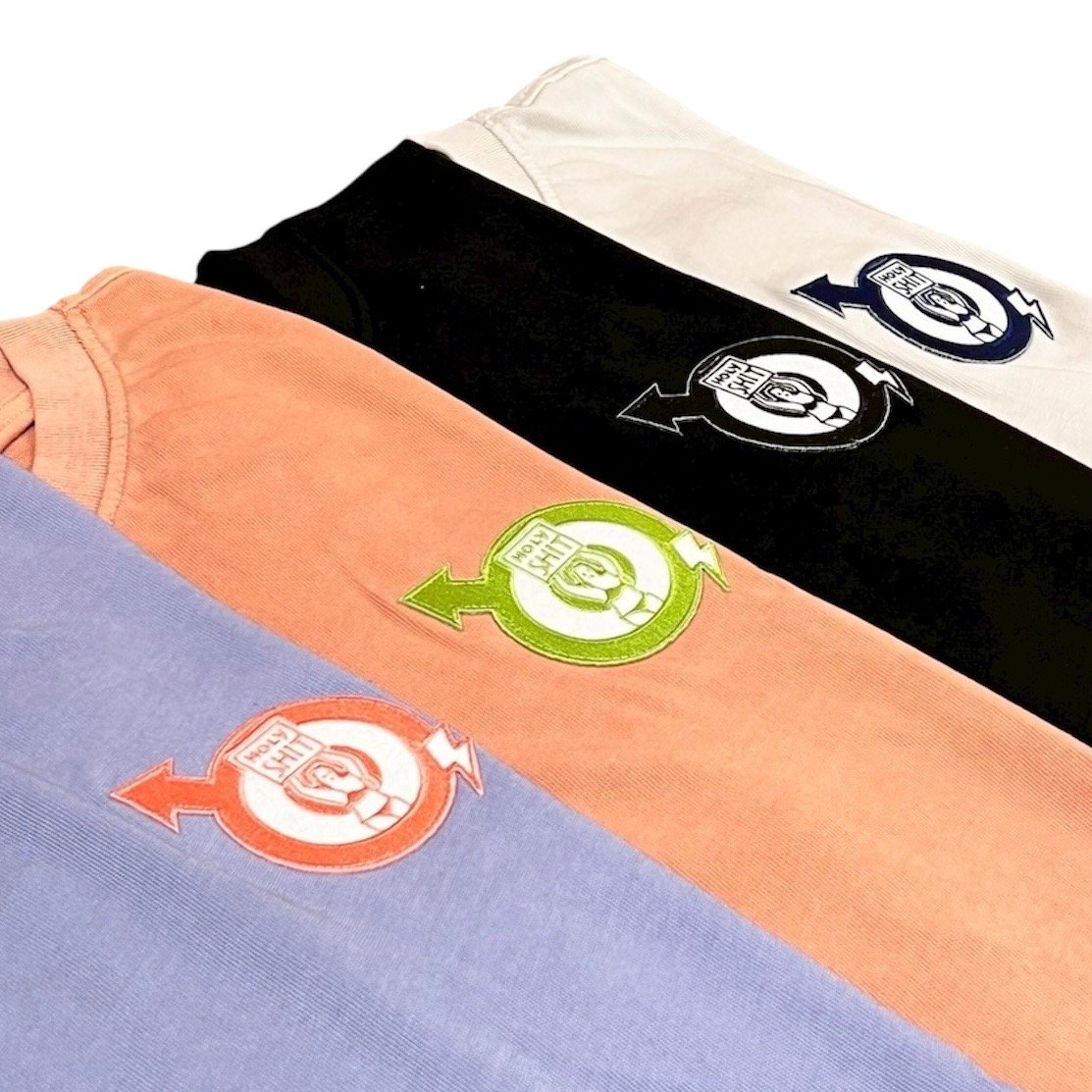 HOLY SHIT Embroidered Patches T-Shirt | HOLY SHIT