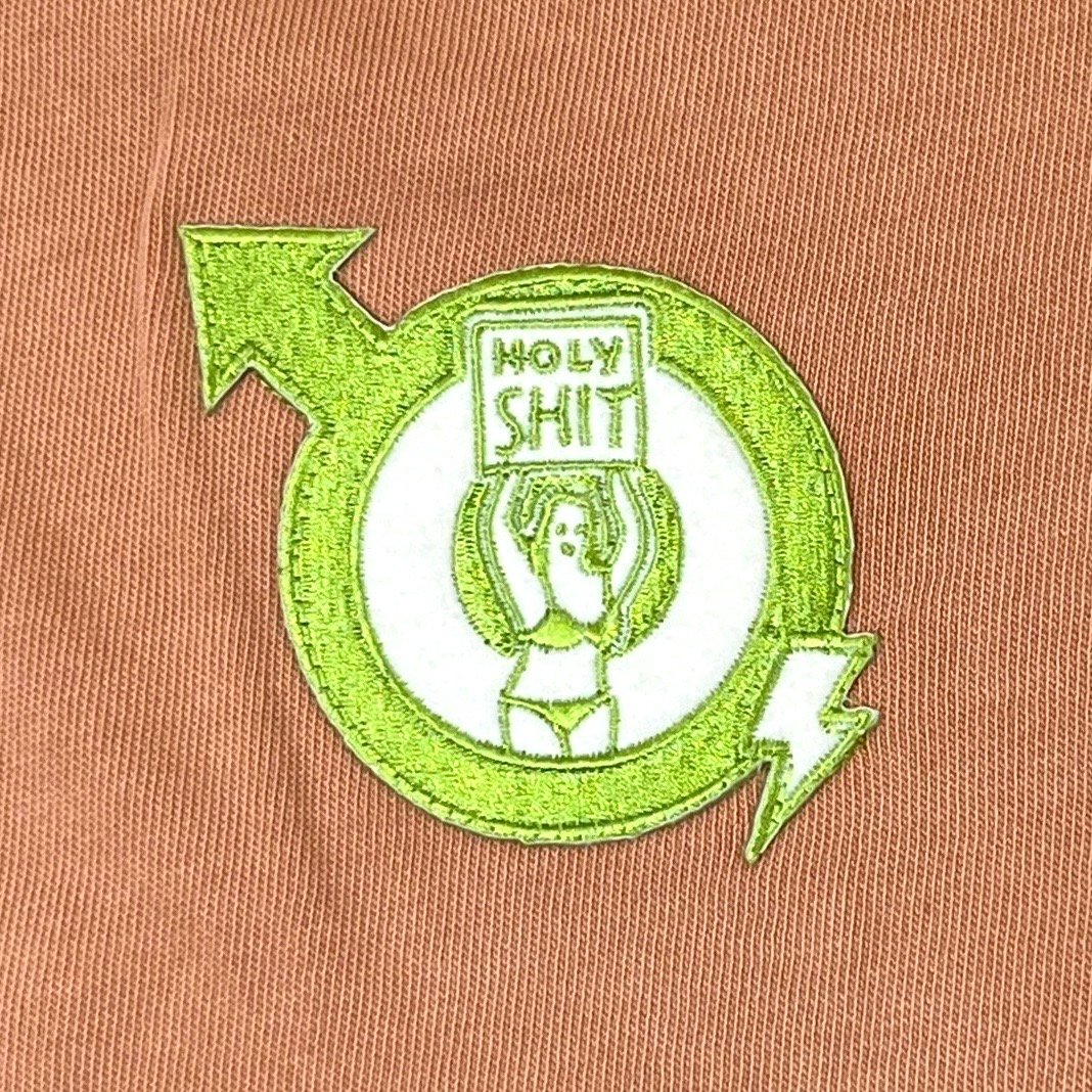 HOLY SHIT Embroidered Patches T-Shirt | HOLY SHIT