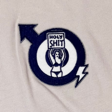 HOLY SHIT Embroidered Patches T-Shirt | HOLY SHIT