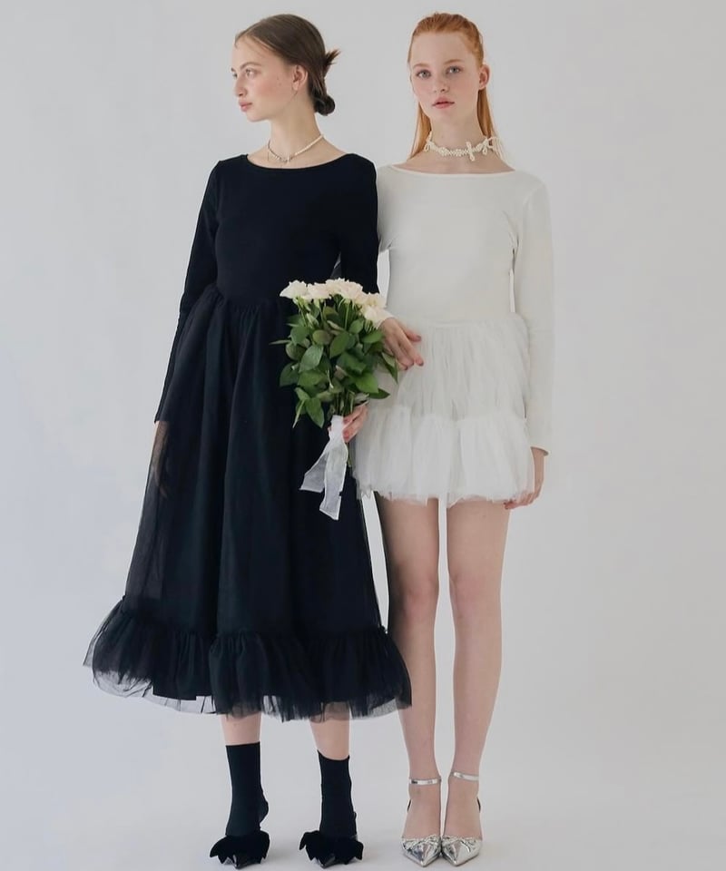 Ballet docking tulle long dress | Treat ürself Ballet docking tulle long dress | Treat ürself