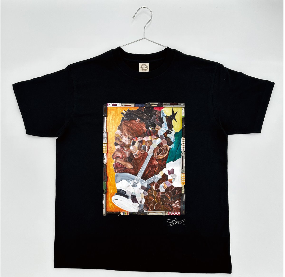 長坂真護】Tシャツ「Ben is plastics」(オーガニックコットン 長坂真護】Tシャツ「Ben is plastics」(オーガニックコットン