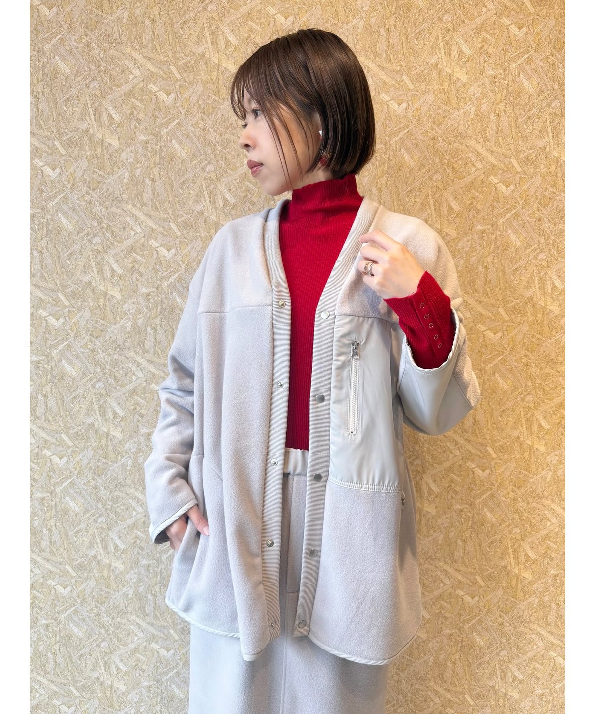 FOSI. ★ fleece cardigan | BASTET