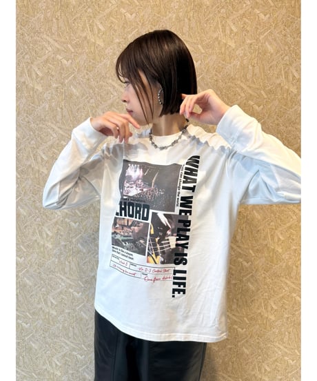 RISLEY ★ logo long T-shirt (music) | BASTET