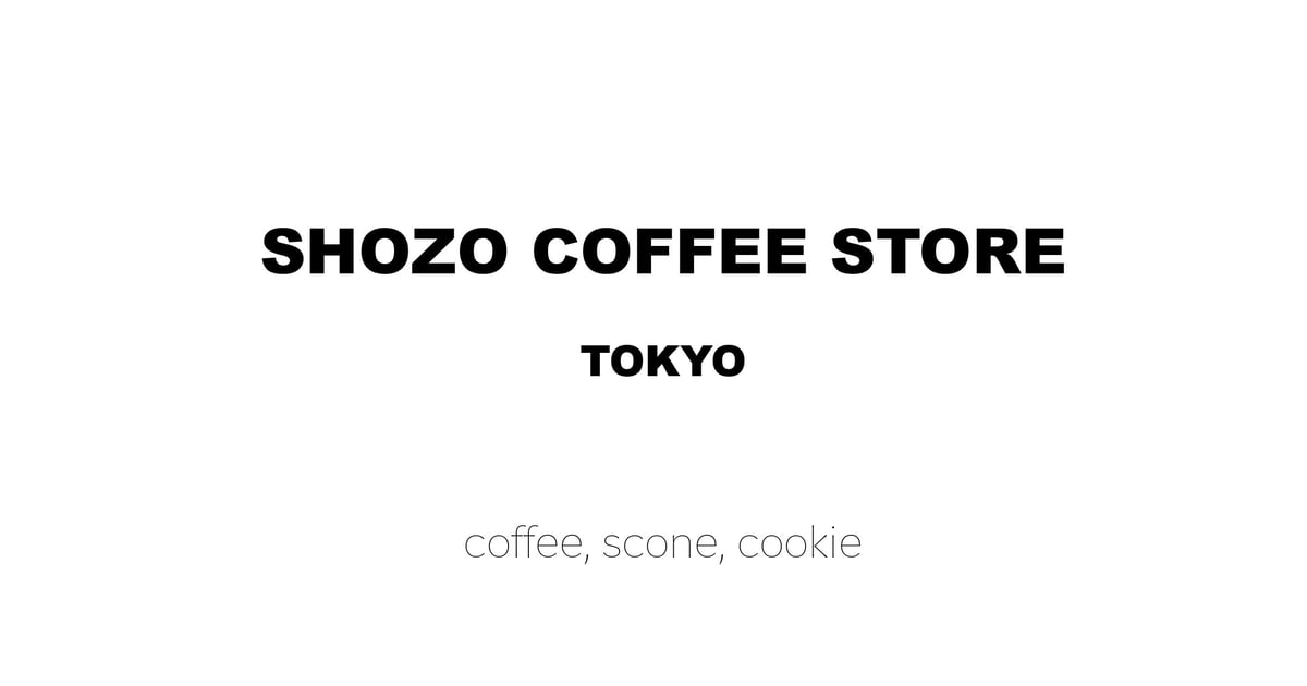 SHOZO COFFEE STORE