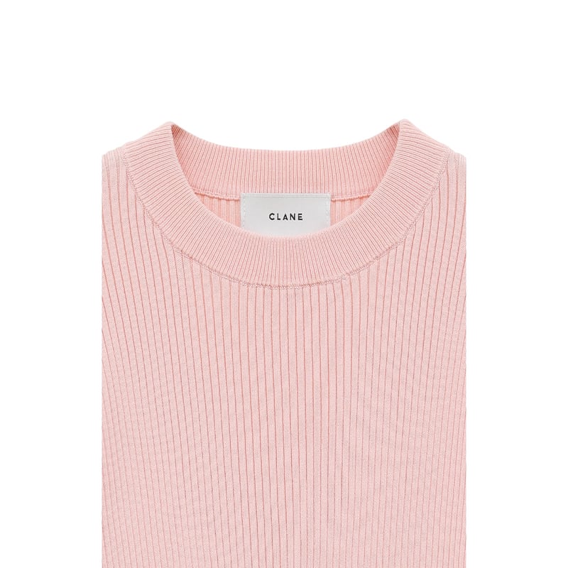 CLANE クラネ “H/N HALF SLEEVE RIB KNIT TOPS” ハーフスリ CLANE クラネ “H/N HALF SLEEVE RIB KNIT TOPS” ハーフスリ