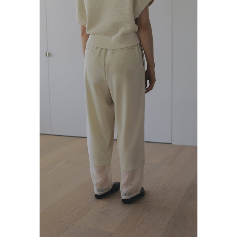 MANOF マノフ “SHEER HEM PANTS” シアーヘムパンツ | t / wo MANOF マノフ “SHEER HEM PANTS” シアーヘムパンツ | t / wo