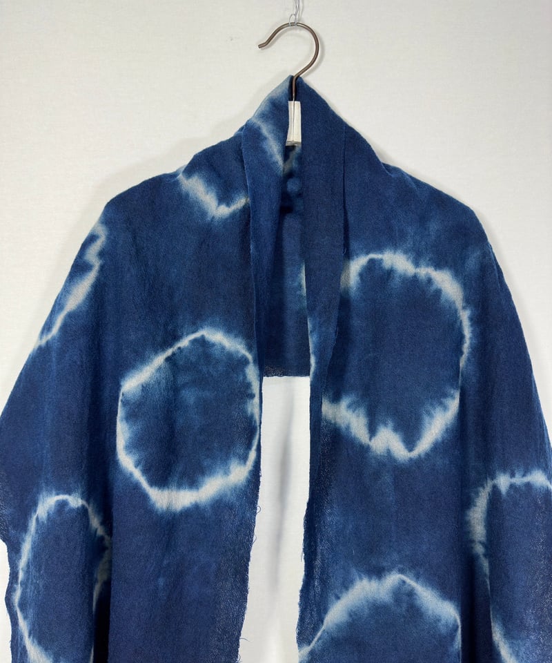 断切 藍墨 日輪 傾斜ウールストール | I R O F U S I online shop 断切 藍墨 日輪 傾斜ウールストール | I R O F U S I online shop