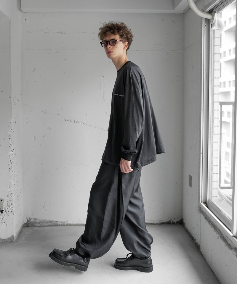 CTHY+VEIN】PE WRINKLES TAFFETA TRACK WIDE PANTS CTHY+VEIN】PE WRINKLES TAFFETA TRACK WIDE PANTS