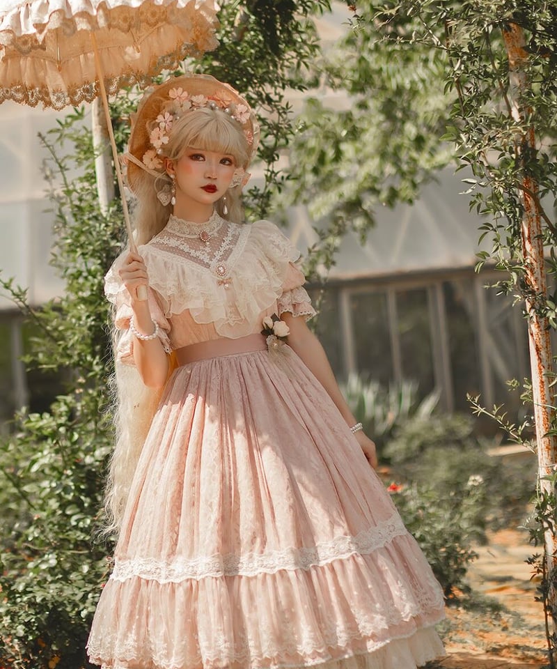 Miss Point 木香薔薇 1.0 レース/花柄 ロング ロリィタドレス Miss Point 木香薔薇 1.0 レース/花柄 ロング ロリィタドレス