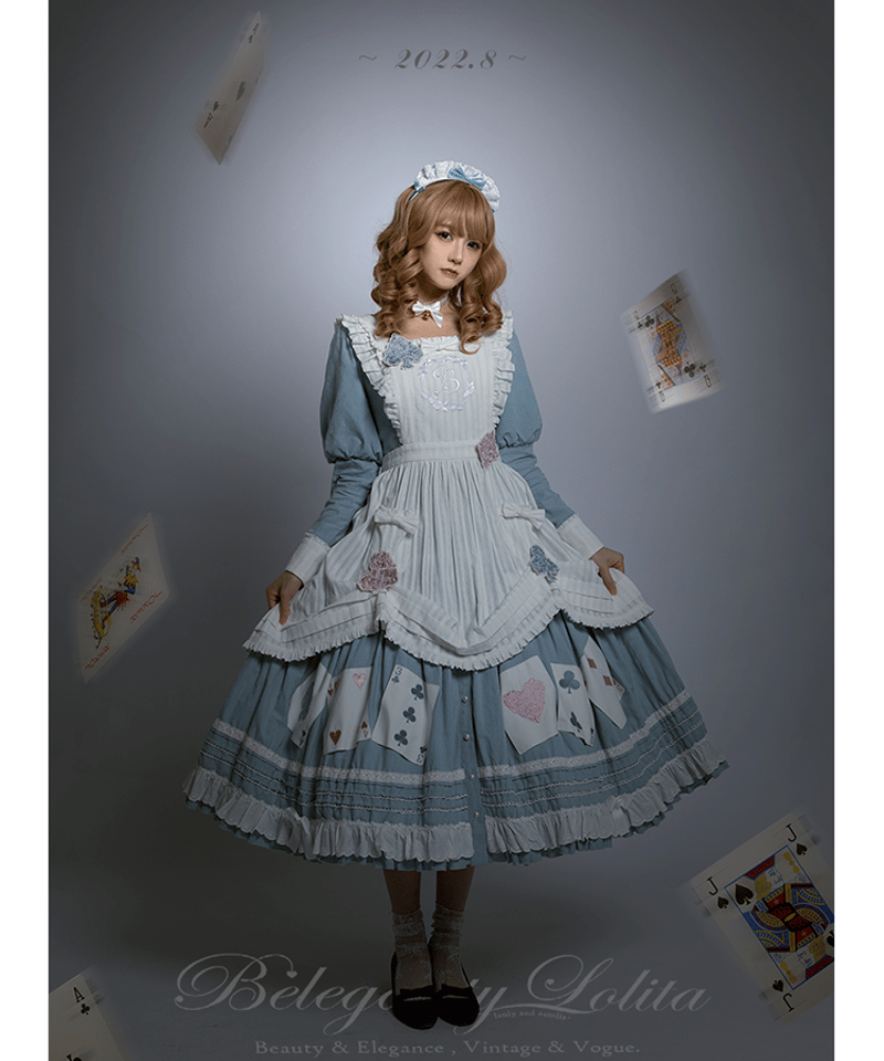 Beleganty Lolita / トランプ パッチ刺繍 アリス コットン Beleganty Lolita / トランプ パッチ刺繍 アリス コットン