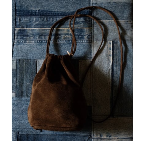 hobo ホーボー"DRAWSTRING POUCH PIG SUEDE" ポーチ | 幸地...