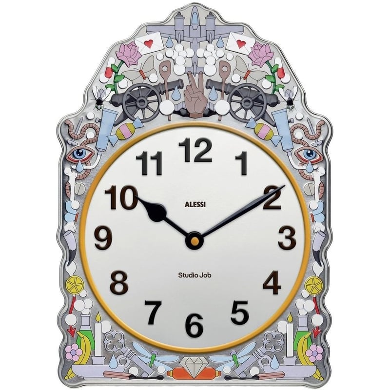 アレッシィ◇ALESSI SJ01 ◇コムトワーズクロック、 アナログ アレッシィ◇ALESSI SJ01 ◇コムトワーズクロック、 アナログ