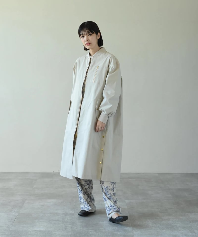 HERENCIA(ヘレンチア)】リブ ロングコート | nulla online HERENCIA(ヘレンチア)】リブ ロングコート | nulla online