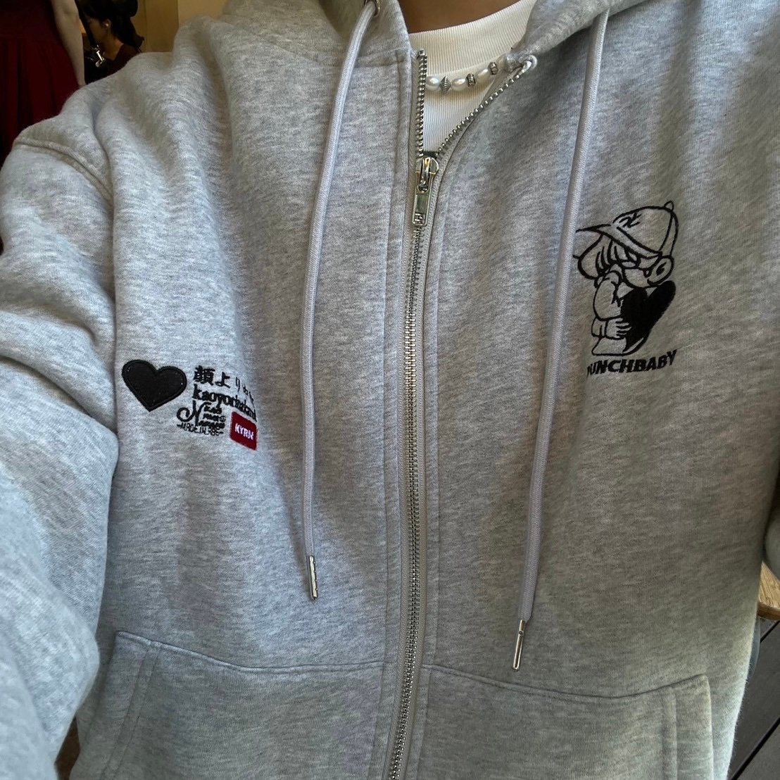 punchbaby fullzip hoodie | kaoyorinakami punchbaby fullzip hoodie | kaoyorinakami