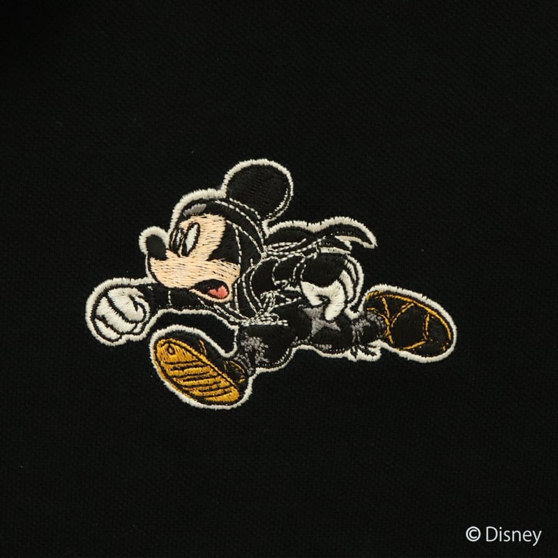 MICKEY ワンポイントポロシャツ/MICKEY Polo shirts(BLACK) | MICKEY ワンポイントポロシャツ/MICKEY Polo shirts(BLACK) |
