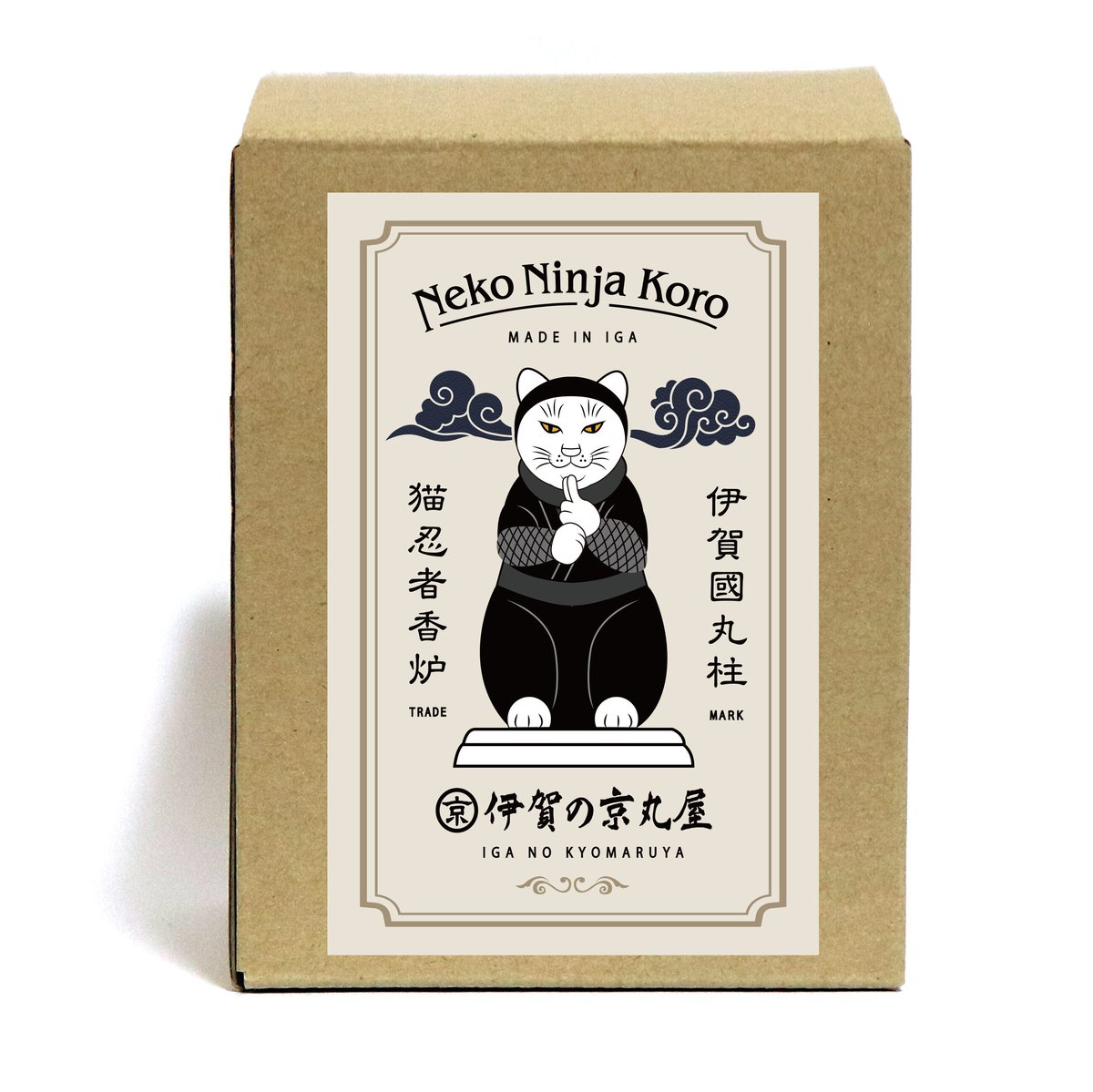 猫忍者香炉/NEKO NINJA INCENSE CHAMBER（WHITE） | 伊賀の京丸...