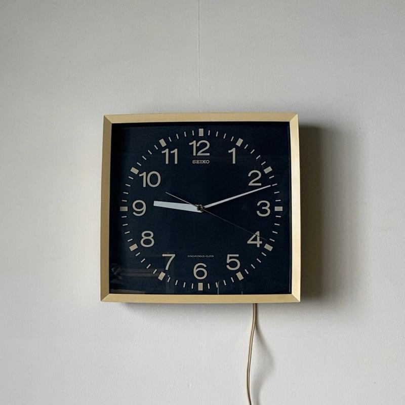 SEIKO セイコー 60s 3針 ネイビー文字盤 SYNCHRONOUS-CLOCK 昭 SEIKO セイコー 60s 3針 ネイビー文字盤 SYNCHRONOUS-CLOCK 昭