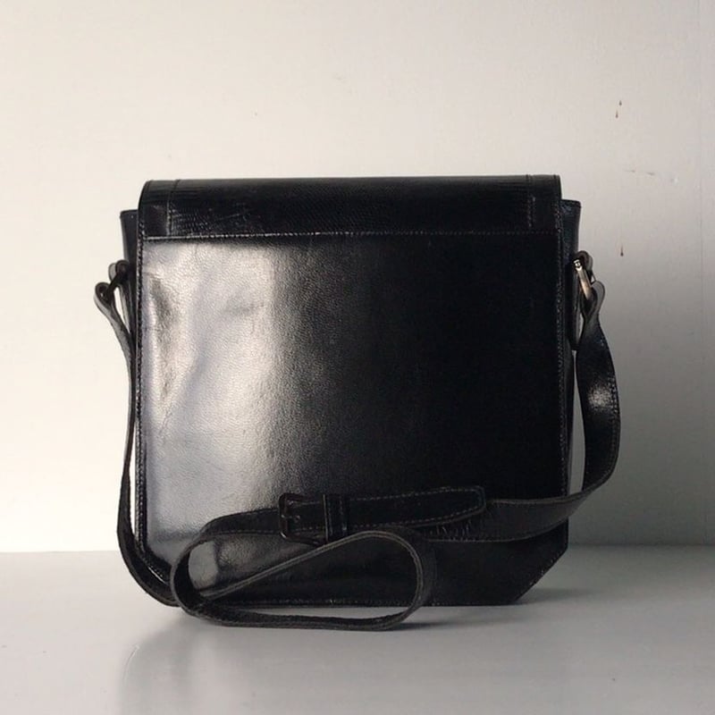 YSL イヴ・サンローラン 型押しリザード レザー ショルダー YSL イヴ・サンローラン 型押しリザード レザー ショルダー