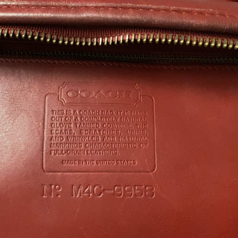 COACH 80s オールドコーチ レザーハンドバッグ 半円型 COACH 80s オールドコーチ レザーハンドバッグ 半円型