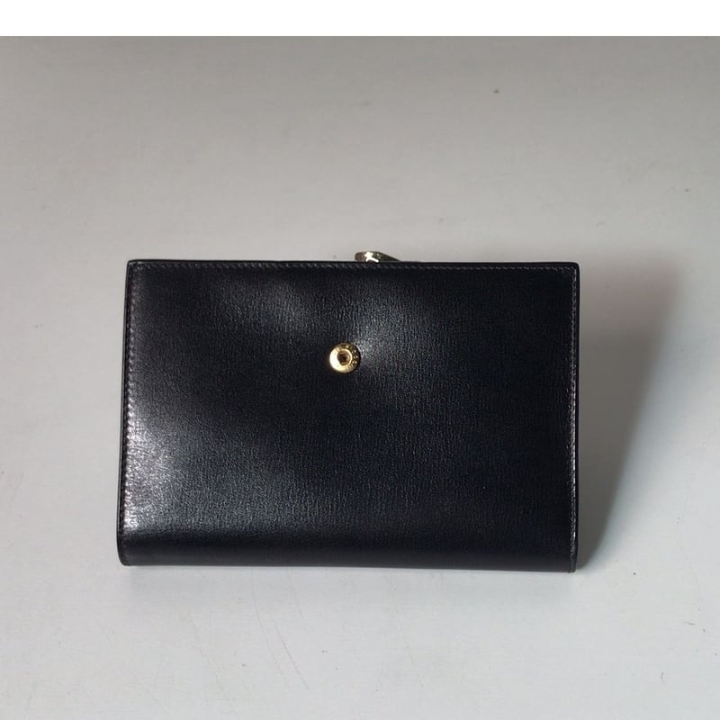 CELINE セリーヌ ガマ口 コンパクト財布 マカダム カーフレザー CELINE セリーヌ ガマ口 コンパクト財布 マカダム カーフレザー