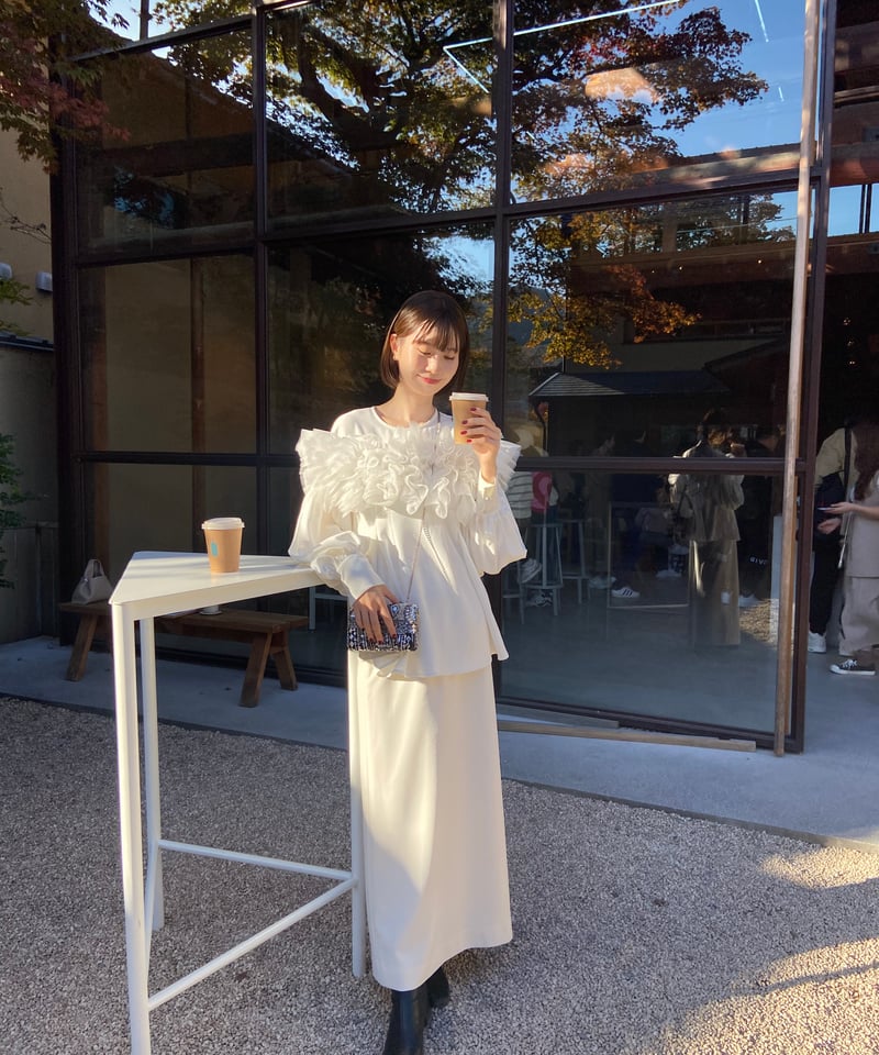 georgette pencil skirt | Acka.| エーシーケーエー|公式 georgette pencil skirt | Acka.| エーシーケーエー|公式