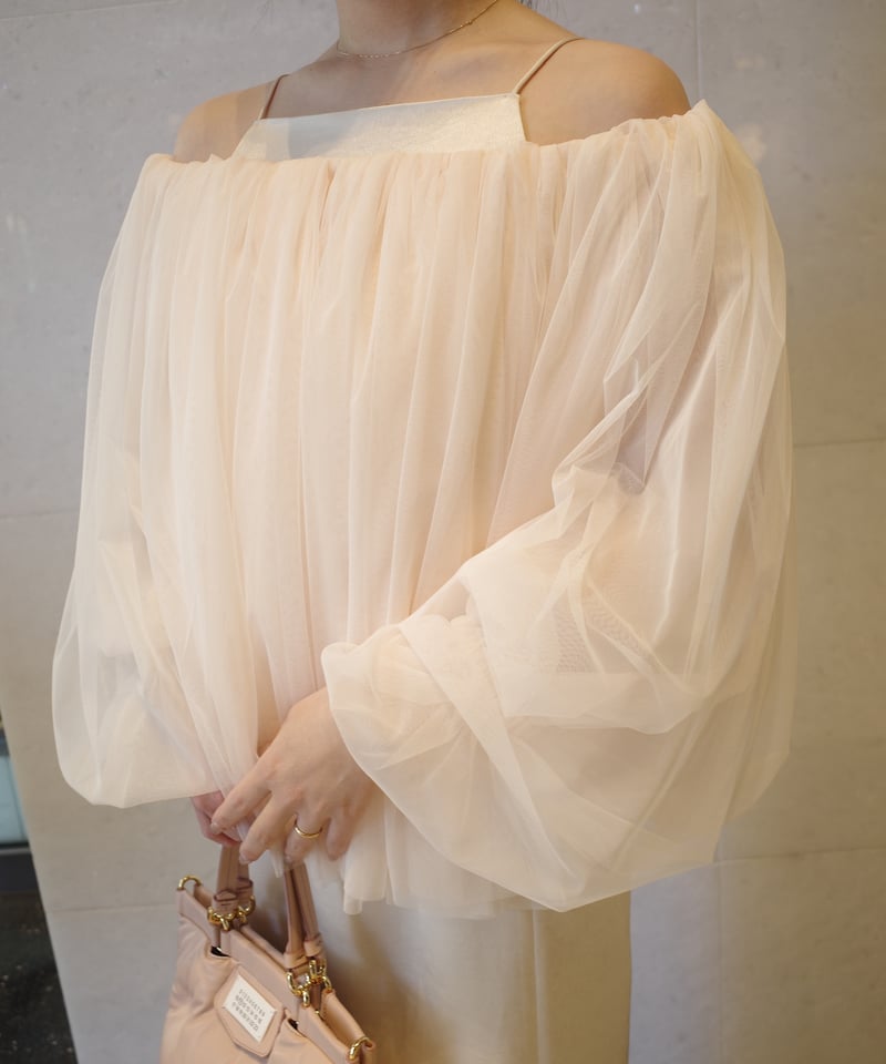 tulle shirring blouse | Acka.| エーシーケーエー|公式 tulle shirring blouse | Acka.| エーシーケーエー|公式