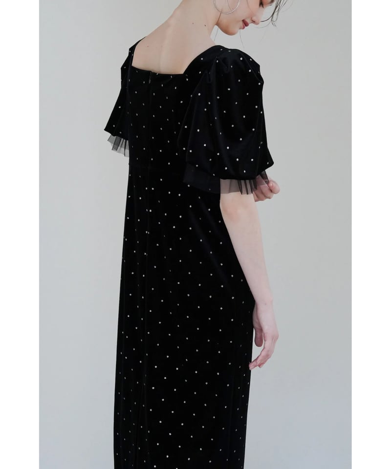 bijou dot velours dress | Acka.| エーシーケーエー|公式 bijou dot velours dress | Acka.| エーシーケーエー|公式
